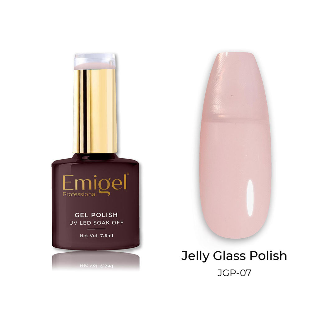 Emigel - Jelly Glass Gel Polish - 007 - MANDY PINK – Emigel ...